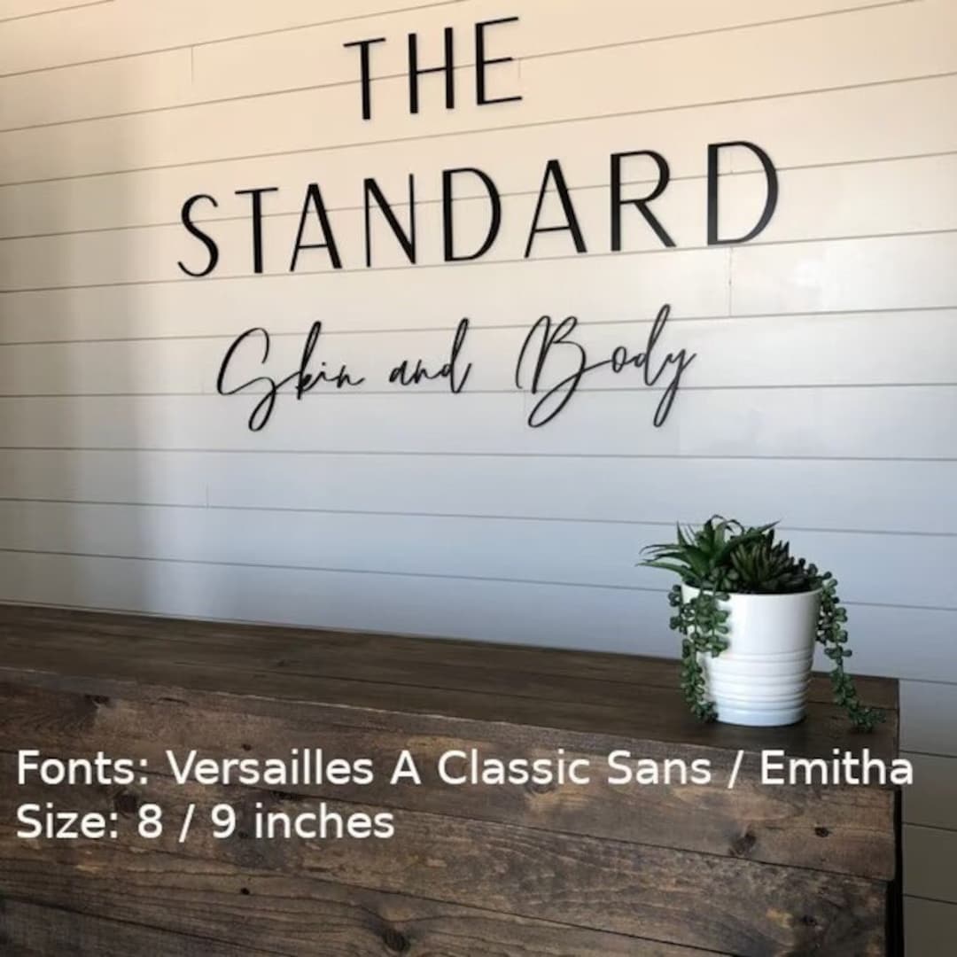 Custom Wall Sign Letters. Any Font, Size or Color. Stunning Wall Sign ...