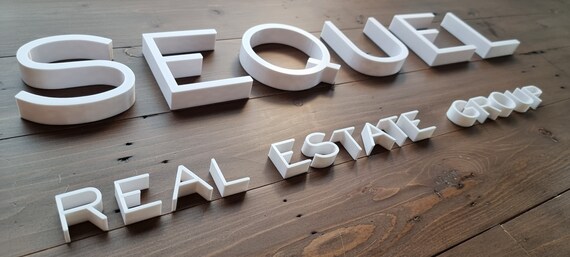 Totally Custom 3D Sign Letters. 1/2 Inch Thick Any Font Size - Etsy