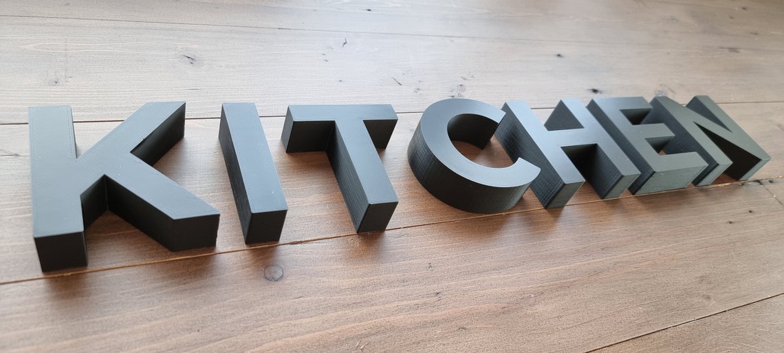 Totally Custom 3D Sign Letters. 1 Inch Thick Any Font Size - Etsy