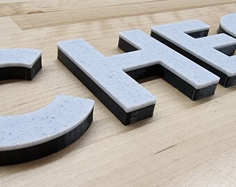 Totally Custom 3D Outdoor Sign Letters. 1 Inch Thick, Any Font, Size or ...