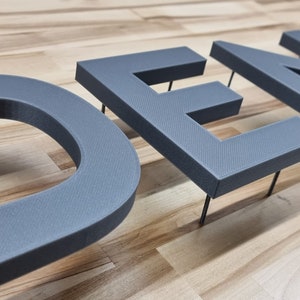 Totally Custom 3D Indoor Sign Letters (stud Mount). 1/2 Inch Thick, Any ...