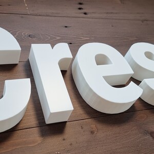 Totally Custom 3D Sign Letters. 1 Inch Thick Any Font Size - Etsy