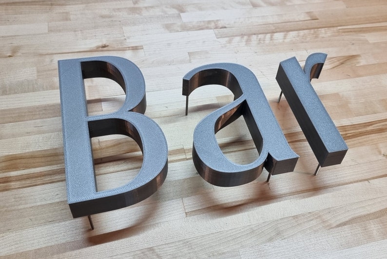 Totally Custom 3D Outdoor Sign Letters stud Mount. 1 Inch - Etsy
