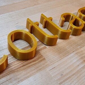 Totally Custom 3D Outdoor Sign Letters. 1/2 Inch Thick, Any Font, Size ...