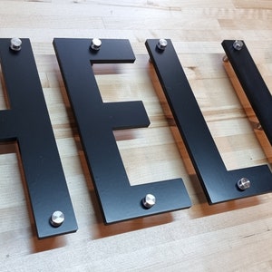 Totally Custom Indoor Sign Letters (1/3in, Standoff Mount). Any Font ...