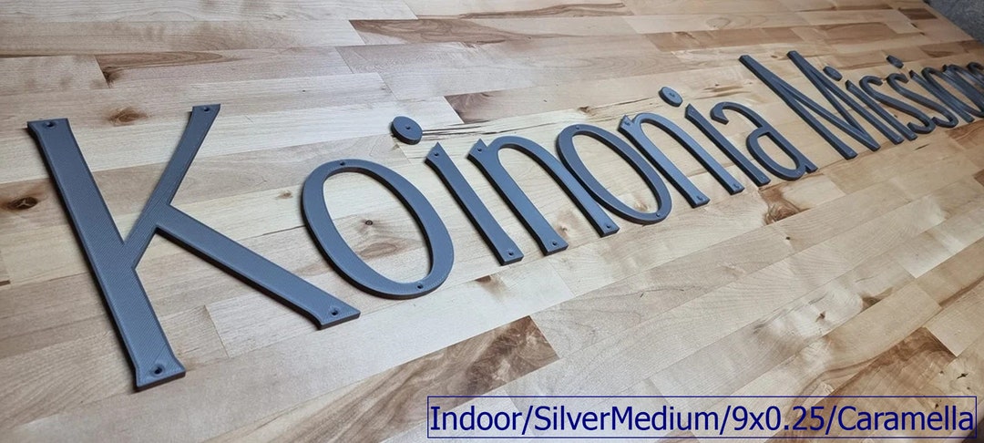 Custom Screw Mount Sign Letters (1/4in). Any Font, Size or Color ...