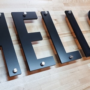 Totally Custom Indoor Sign Letters (1/3in, Standoff Mount). Any Font ...