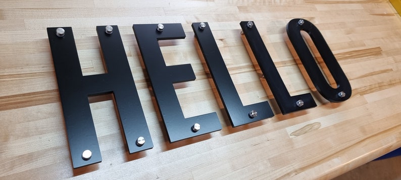 Totally Custom Indoor Sign Letters 1/3in Standoff Mount. - Etsy