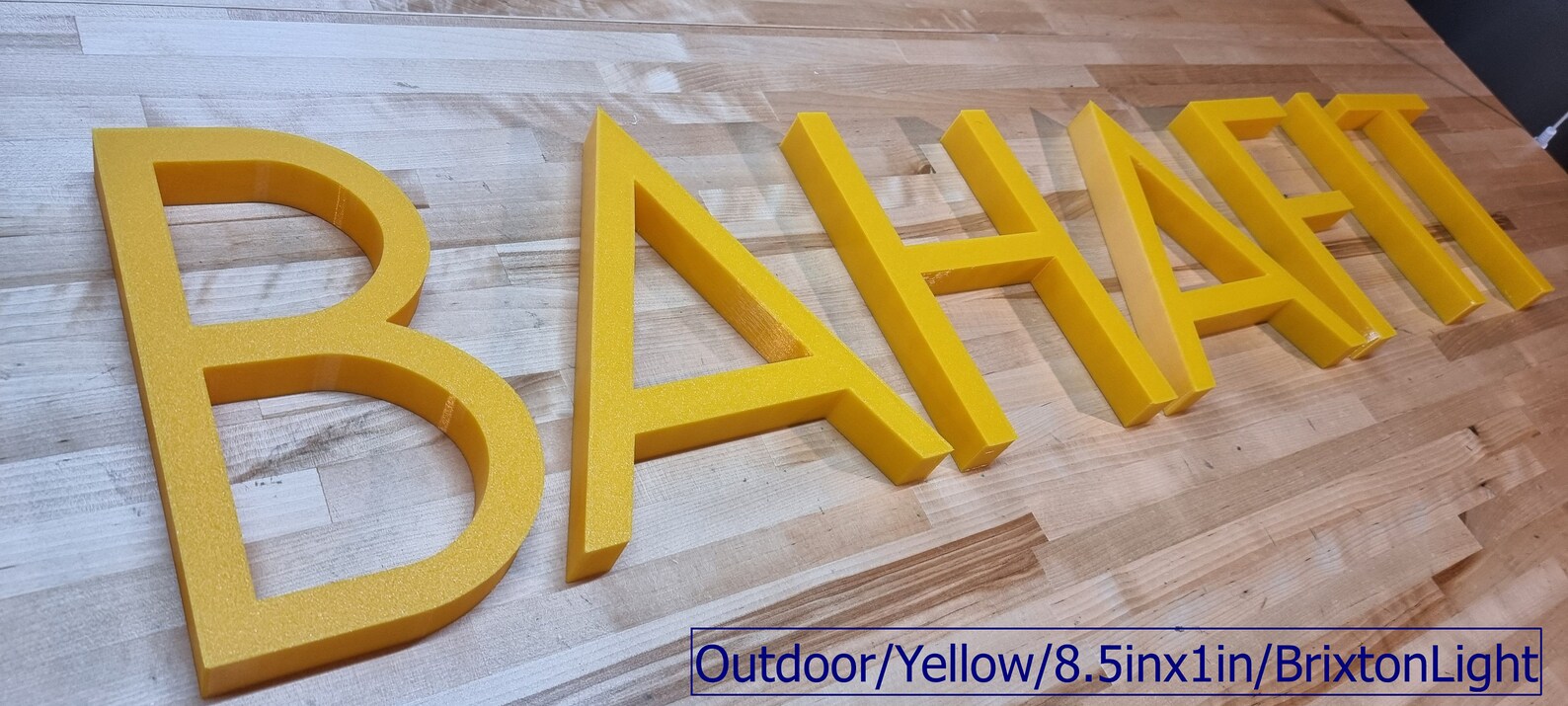 Totally Custom 3D Outdoor Sign Letters. 1 Inch Thick, Any Font, Size or ...