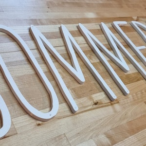 Custom Outdoor Screw Mount Sign Letters (1/2in). Any Font, Size or ...