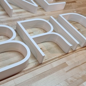 Totally Custom 2 Inch Thick 3D Sign Letters. Any Font, Size or Color ...
