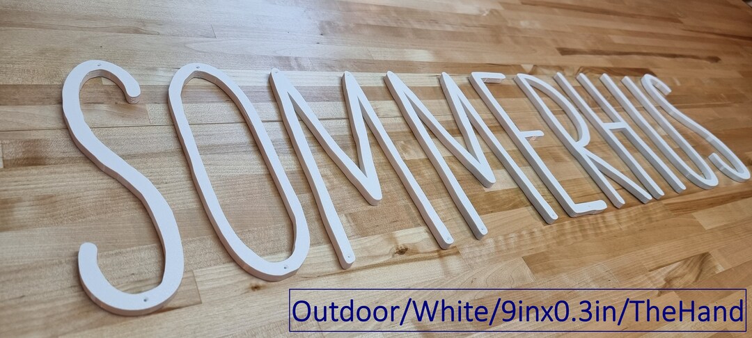 Custom Outdoor Screw Mount Sign Letters (1/2in). Any Font, Size or ...