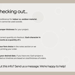 Totally Custom Indoor Sign Letters (1/3in, Standoff Mount). Any Font ...