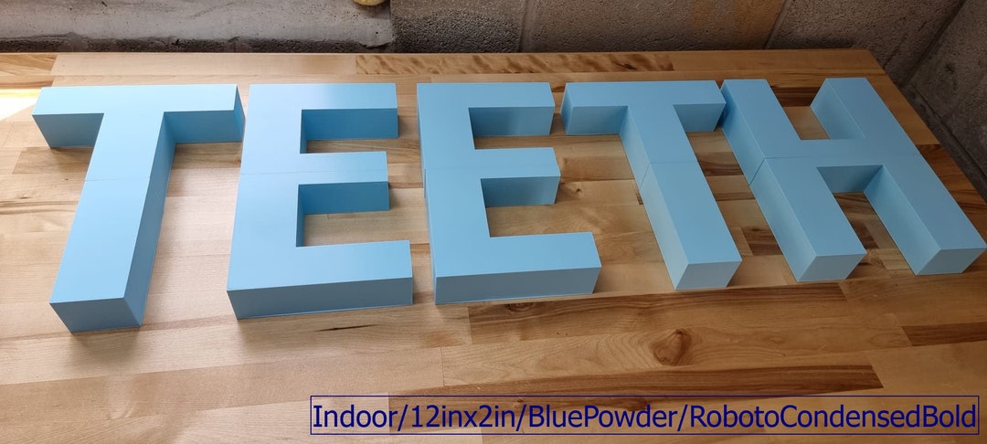 Totally Custom 2 Inch Thick 3D Sign Letters. Any Font, Size or Color ...