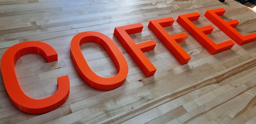 Totally Custom 3D Outdoor Sign Letters. 1 Inch Thick, Any Font, Size or ...