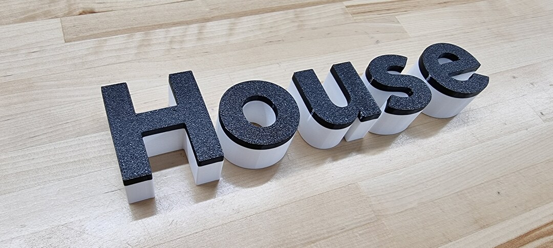 Totally Custom 2 Color 3D Outdoor Sign Letters. 1 Inch Thick, Any Font ...