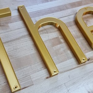 Custom Screw Mount Sign Letters (1/2in). Any Font, Size or Color ...