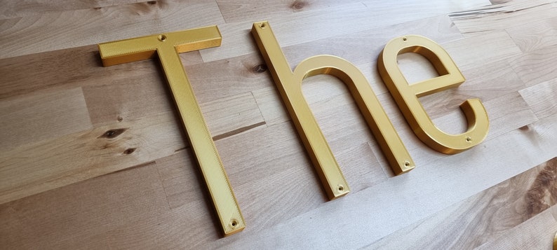 Custom Screw Mount Sign Letters 1/2in. Any Font Size or - Etsy