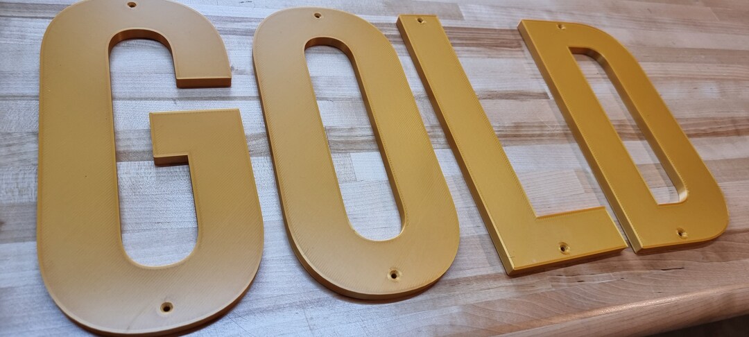 Custom Screw Mount Sign Letters (1/3in). Any Font, Size or Color ...