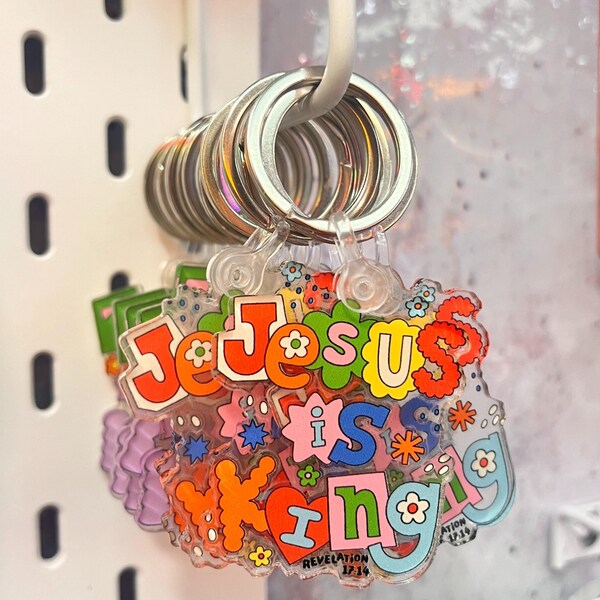 Preppy Keychain - Etsy