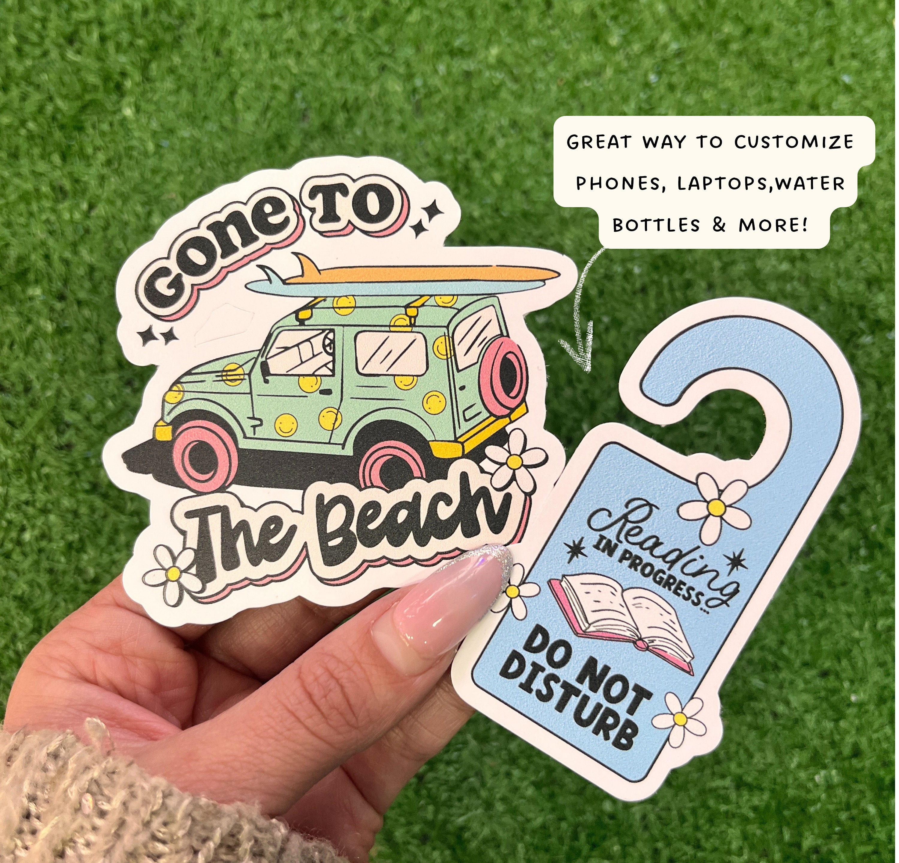 Do Not Disturb Reading in Progress Sign Sticker Reading Stickers Kindle ...