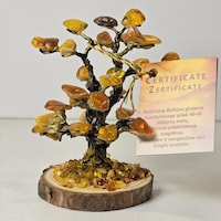Stunning Handmade Amber Tree Gift | Large Honey Baltic Amber Oak Tree ...