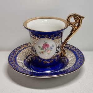 Vintage Kahla GDR Porcelain Demitasse Coffee Cup and Saucer - Etsy