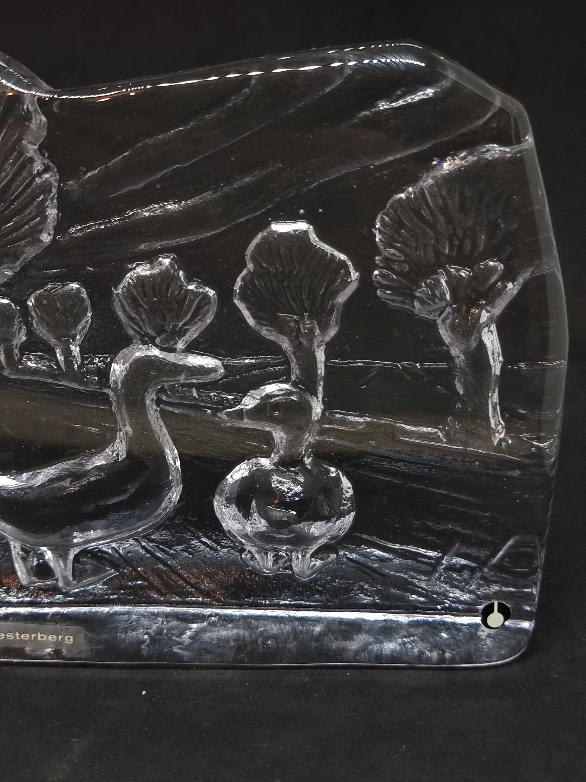 Vintage pukeberg Glass Paperweight Made in - Etsy