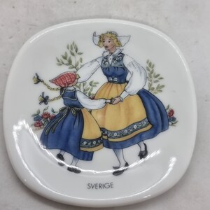 Vintage Rörstrand "the Sweedish National Costume" Plates | - Etsy