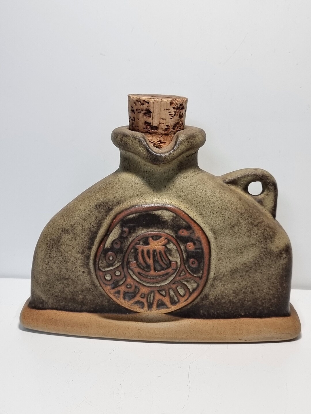 Vintage Tremar Pottery Brandy Flask Bottle | Made in England | - Etsy