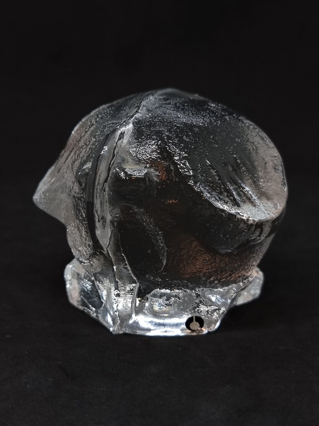 Vintage "pukeberg" Glass Elephant Figurine | Made in Sweden | - Etsy