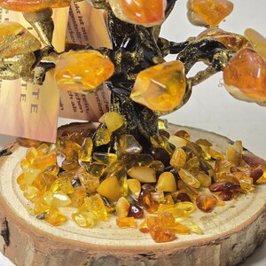 Handmade Natural Baltic Amber Tree on Wooden Base - Etsy