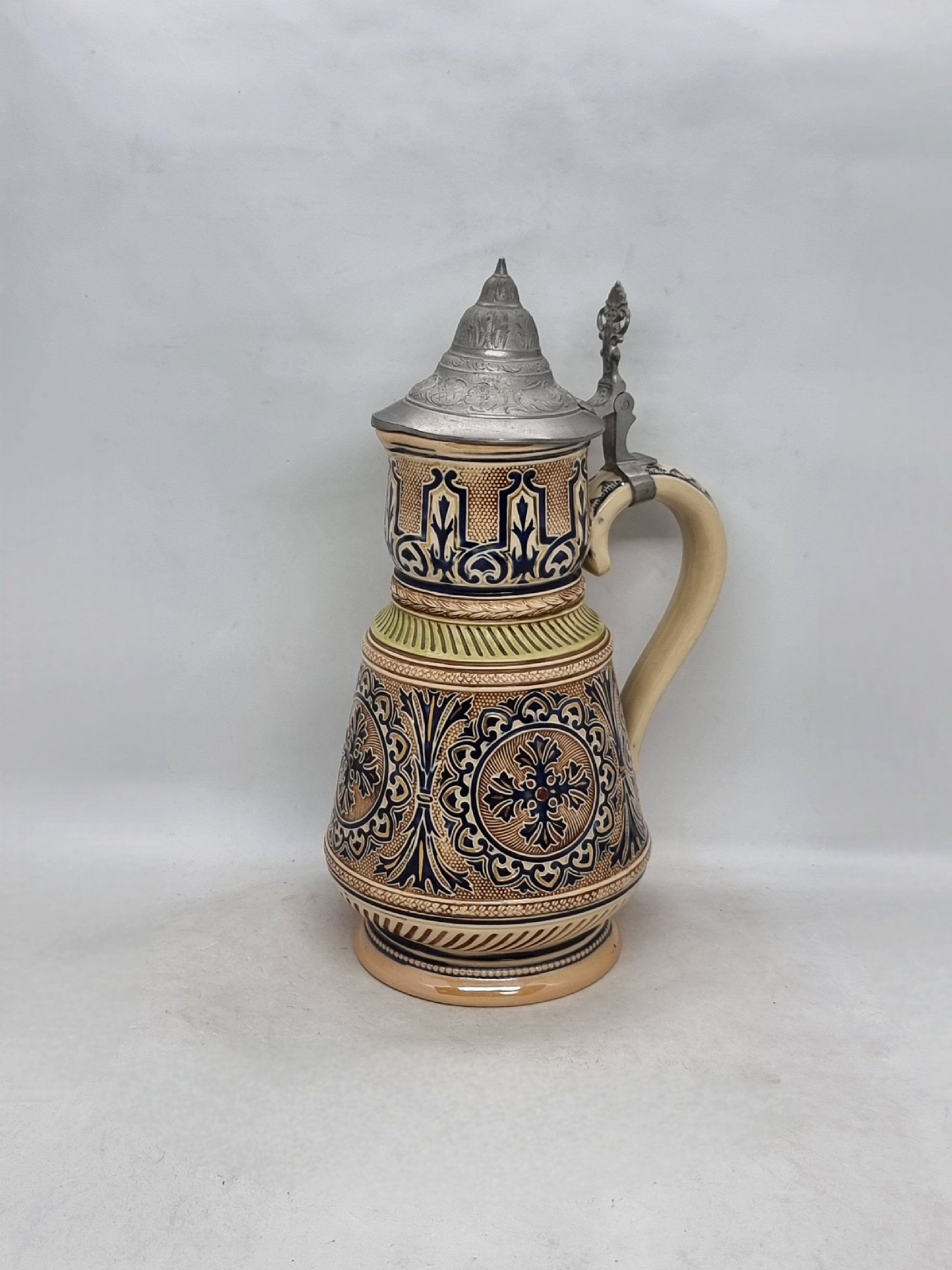 Vintage Stoneware Pitcher With Lid | Made in West Germany | - Etsy