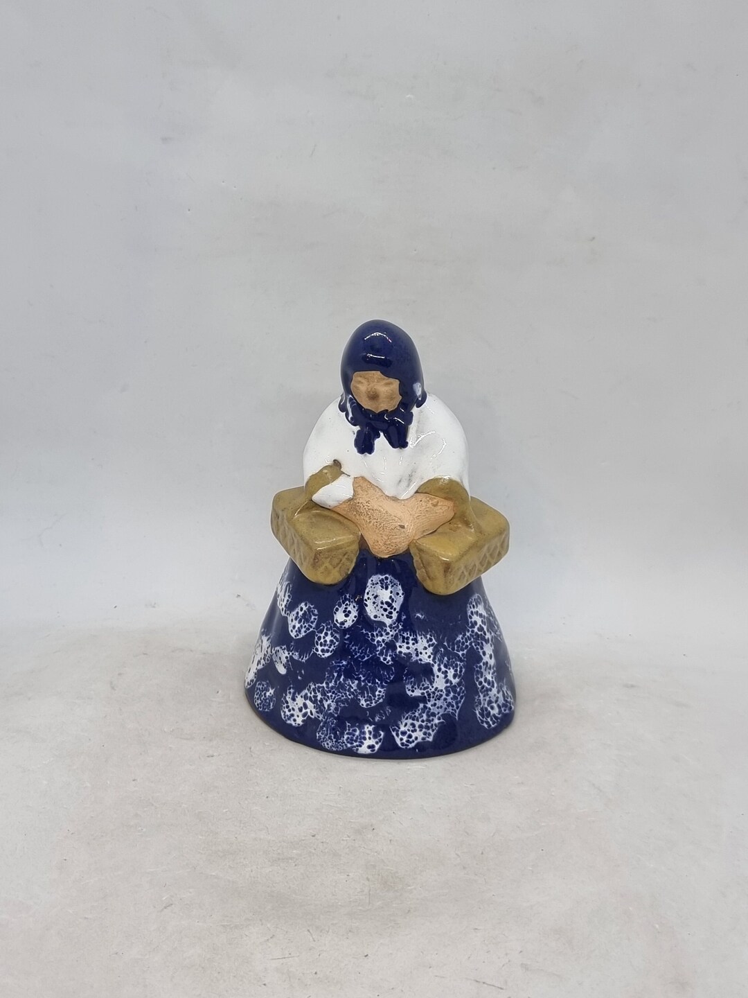 Vintage Glazed Ceramic Women Figurine | Scandinavian Design | - Etsy