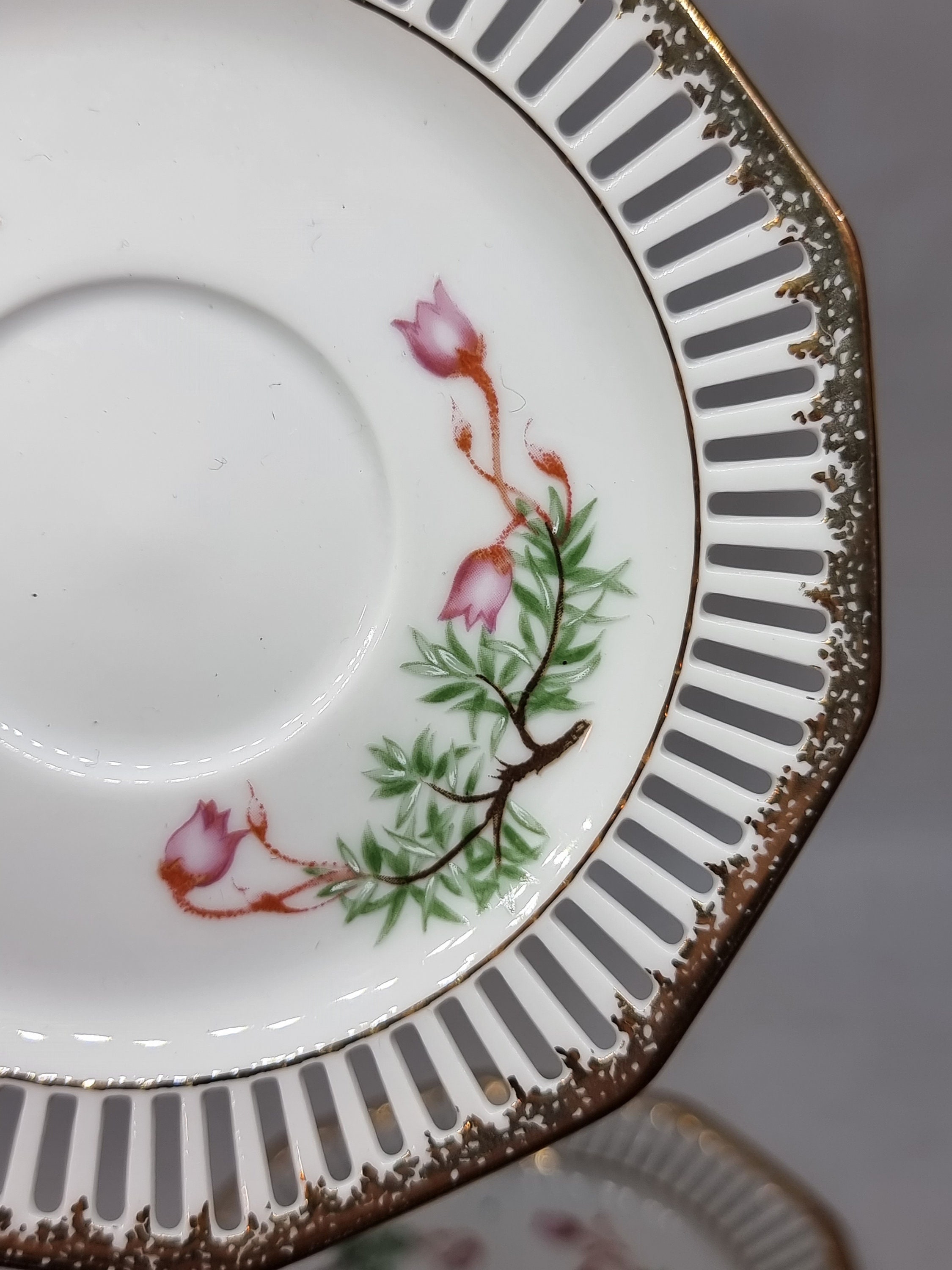 Vintage Svaneholm 1530 Flora Alpina Porcelain Cup and Saucers - Etsy