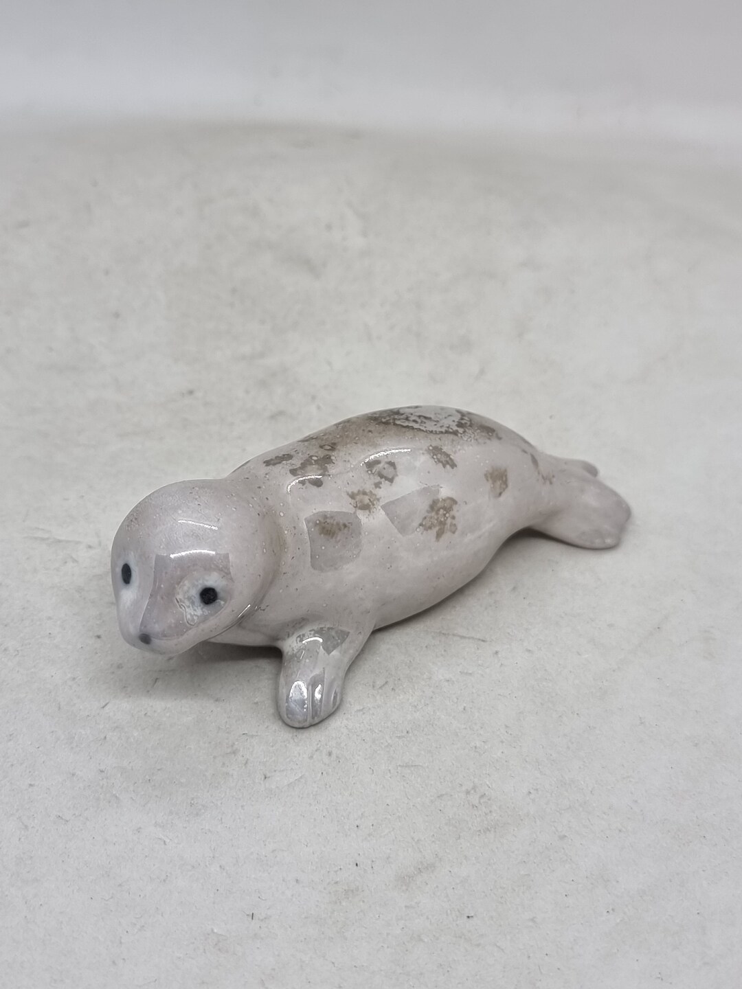 Vintage Ceramic Seal Figurine - Etsy