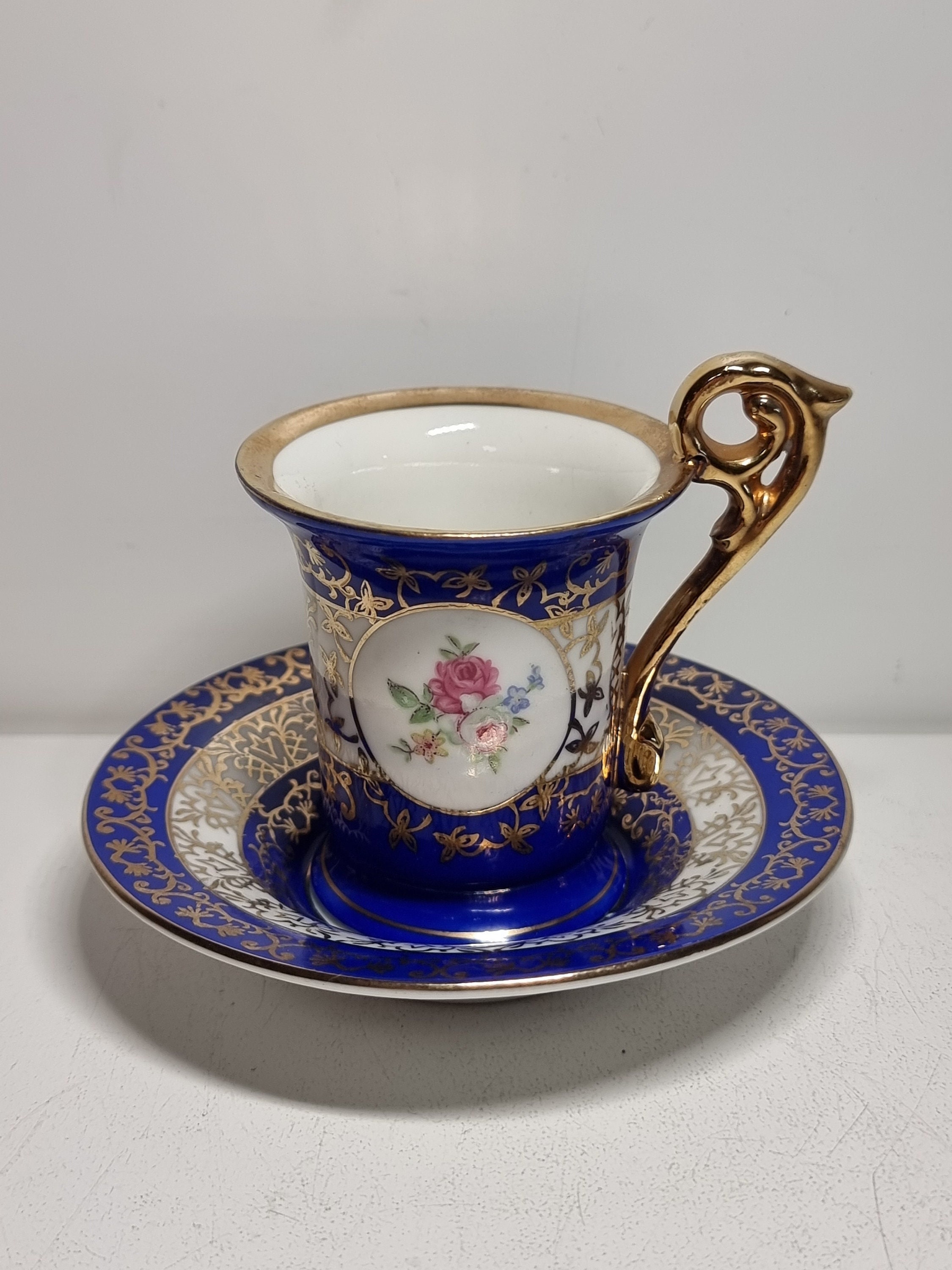 Vintage Kahla GDR Porcelain Demitasse Coffee Cup and Saucer - Etsy