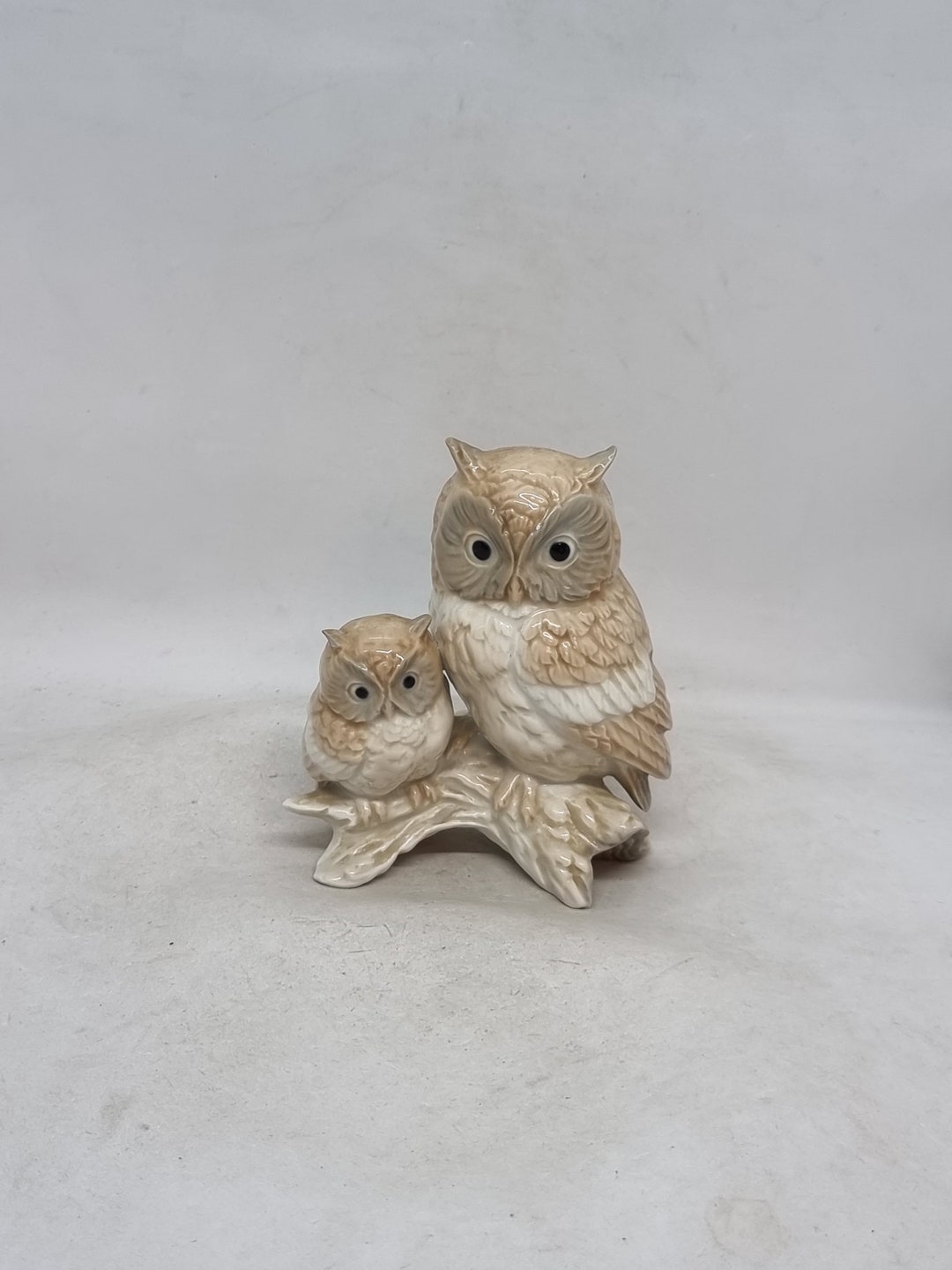 Vintage Porcelain Owl Figurine | - Etsy