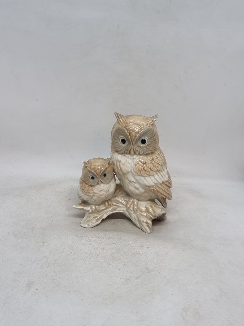 Vintage Porcelain Owl Figurine - Etsy