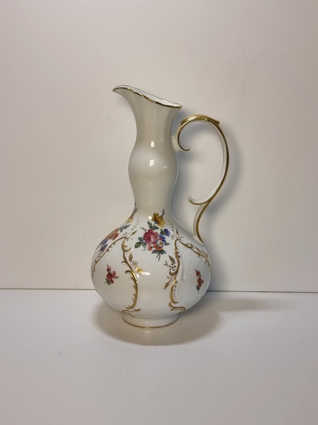 Vintage Bavaria Edelstein Porcelain Pitcher / Vase | Made in Germany ...