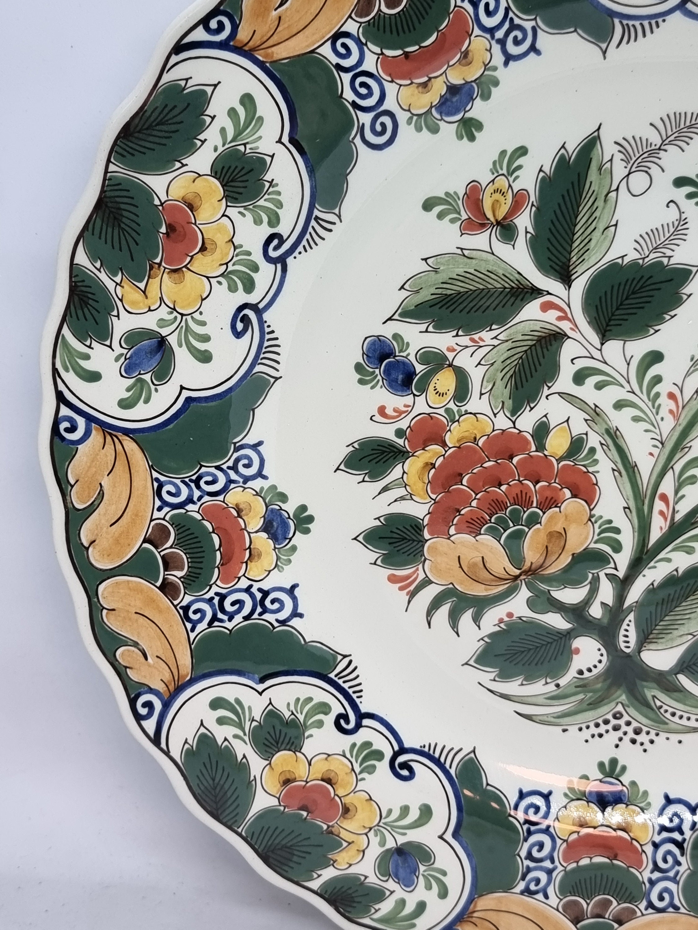 Vintage Delfts Polychrome Wall Plate / Plaque Made by Royal - Etsy