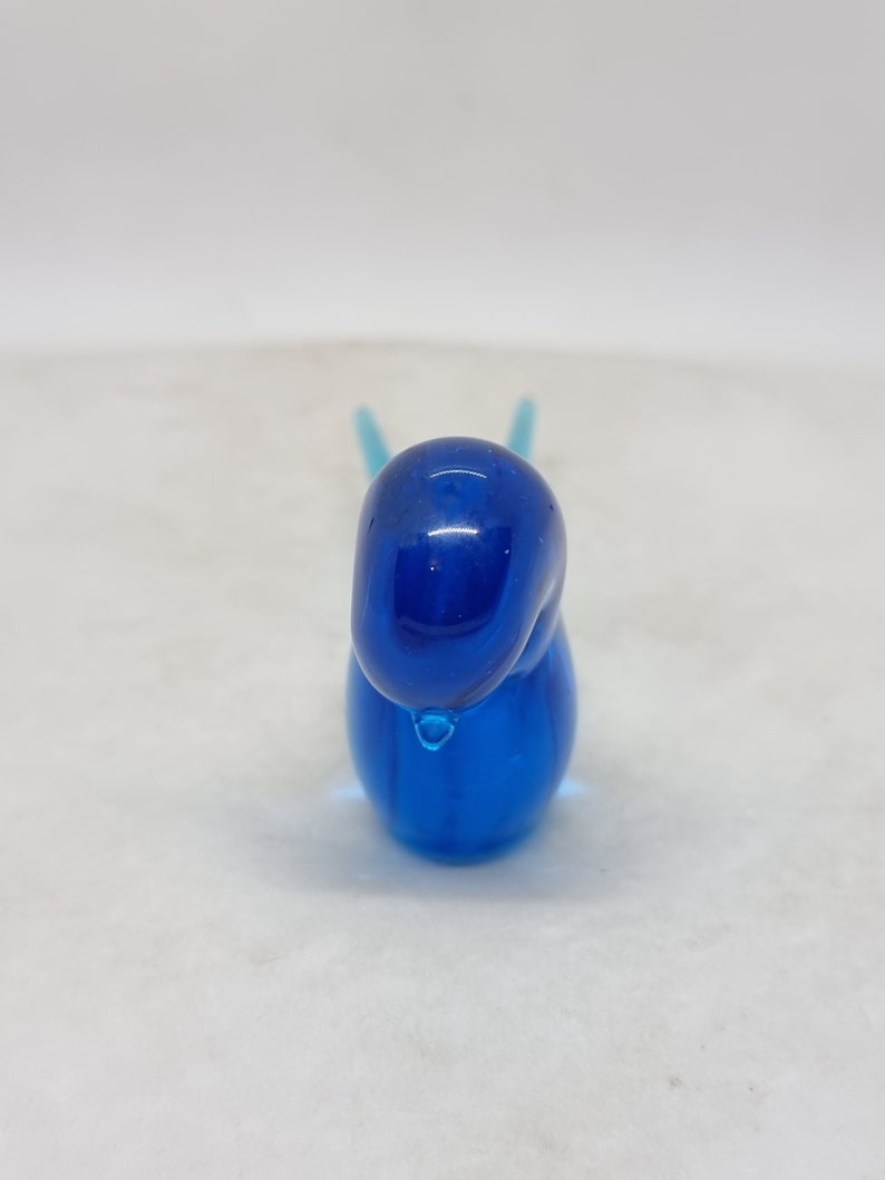 Vintage Crystal Glass Blue Bird Figurine | Made in Sweden | - Etsy