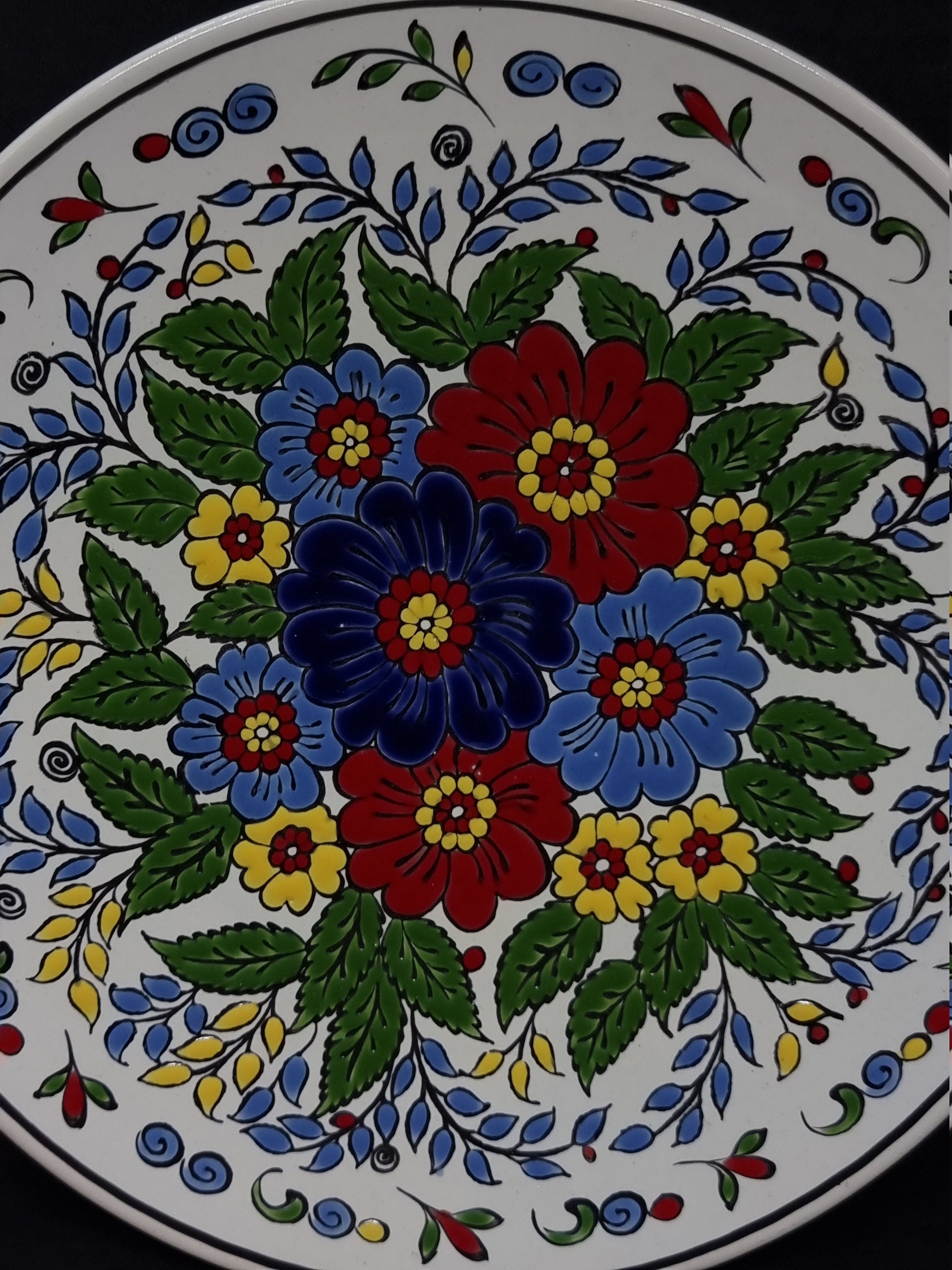 Handmade Ceramic Wall Plate by Lindos Keramik Asgarov- Rodos | - Etsy
