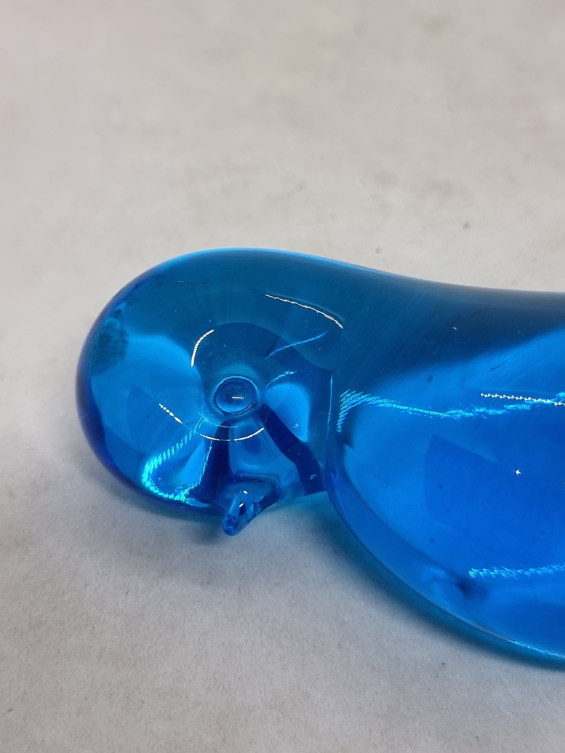 Vintage Crystal Glass Blue Bird Figurine Made in Sweden - Etsy