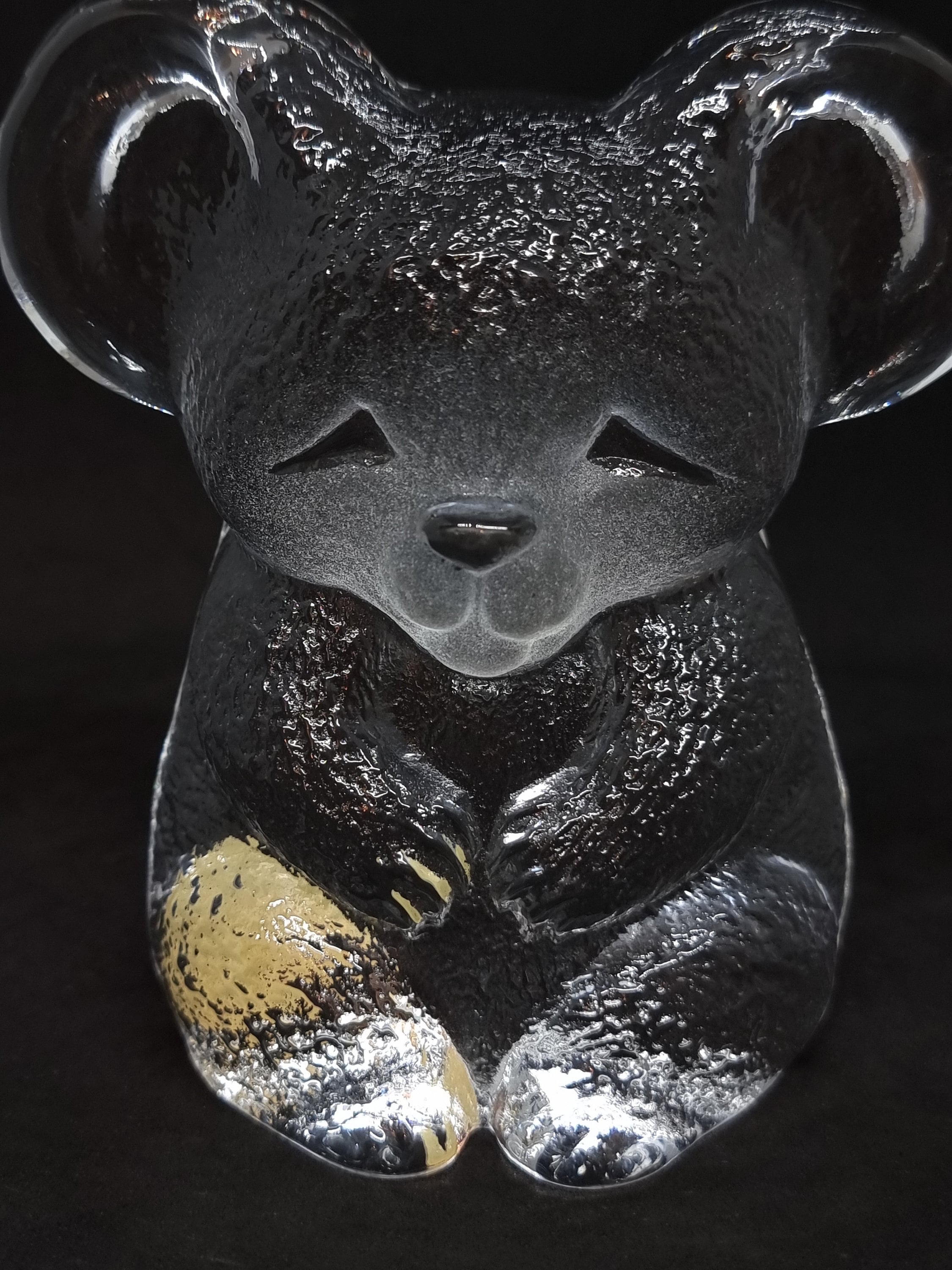 Collectible Mats Jonasson Lead Crystal Koala Sculpture Royal Krona Made ...