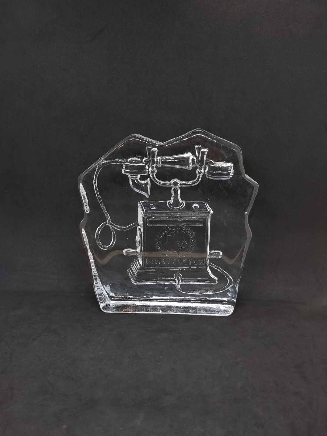 Vintage "pukeberg" Glass Paperweight | Made in Sweden | - Etsy