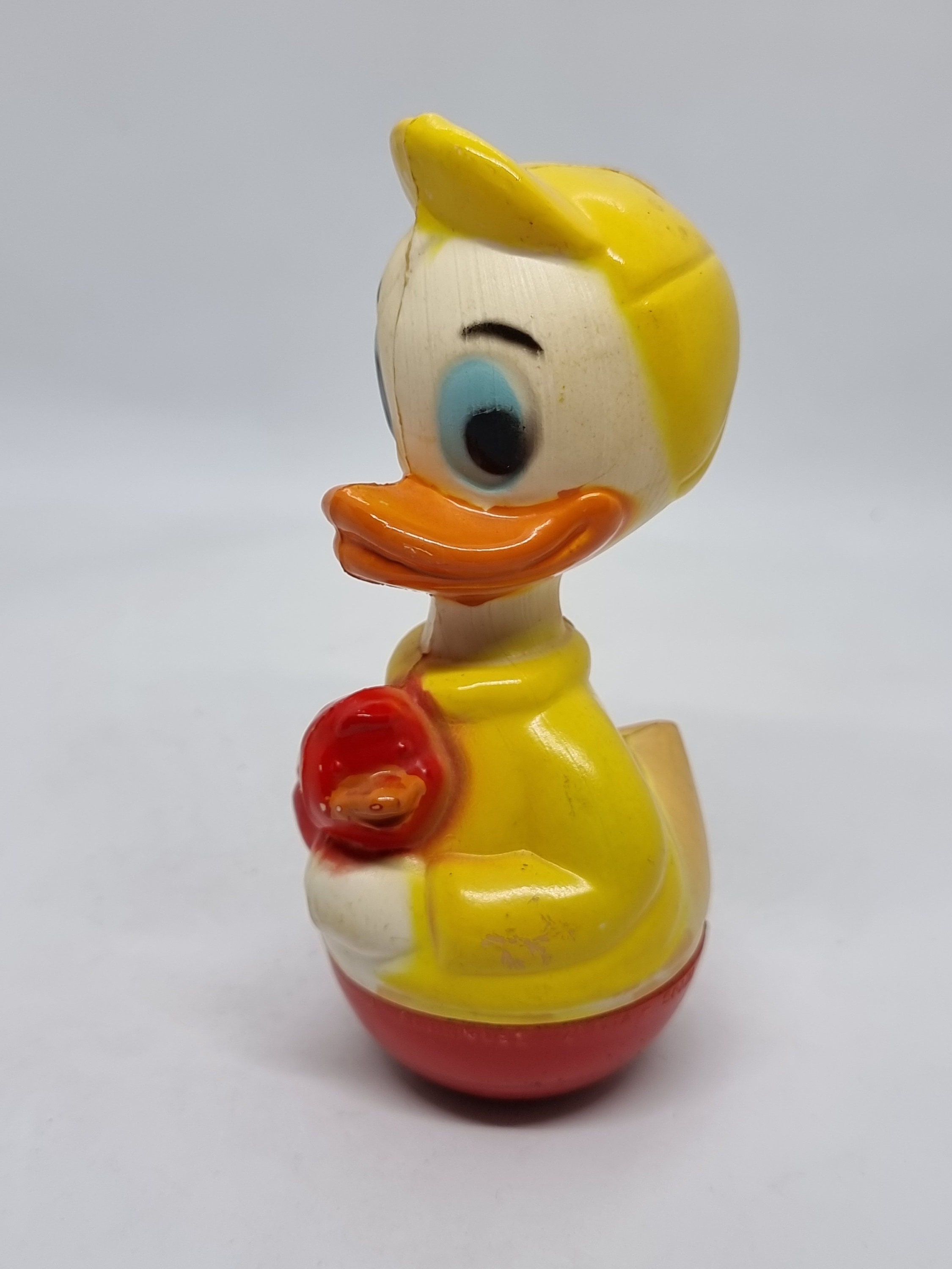 Vintage Disney Donald Duck Weeble Wobble Roly Poly Toy Made - Etsy