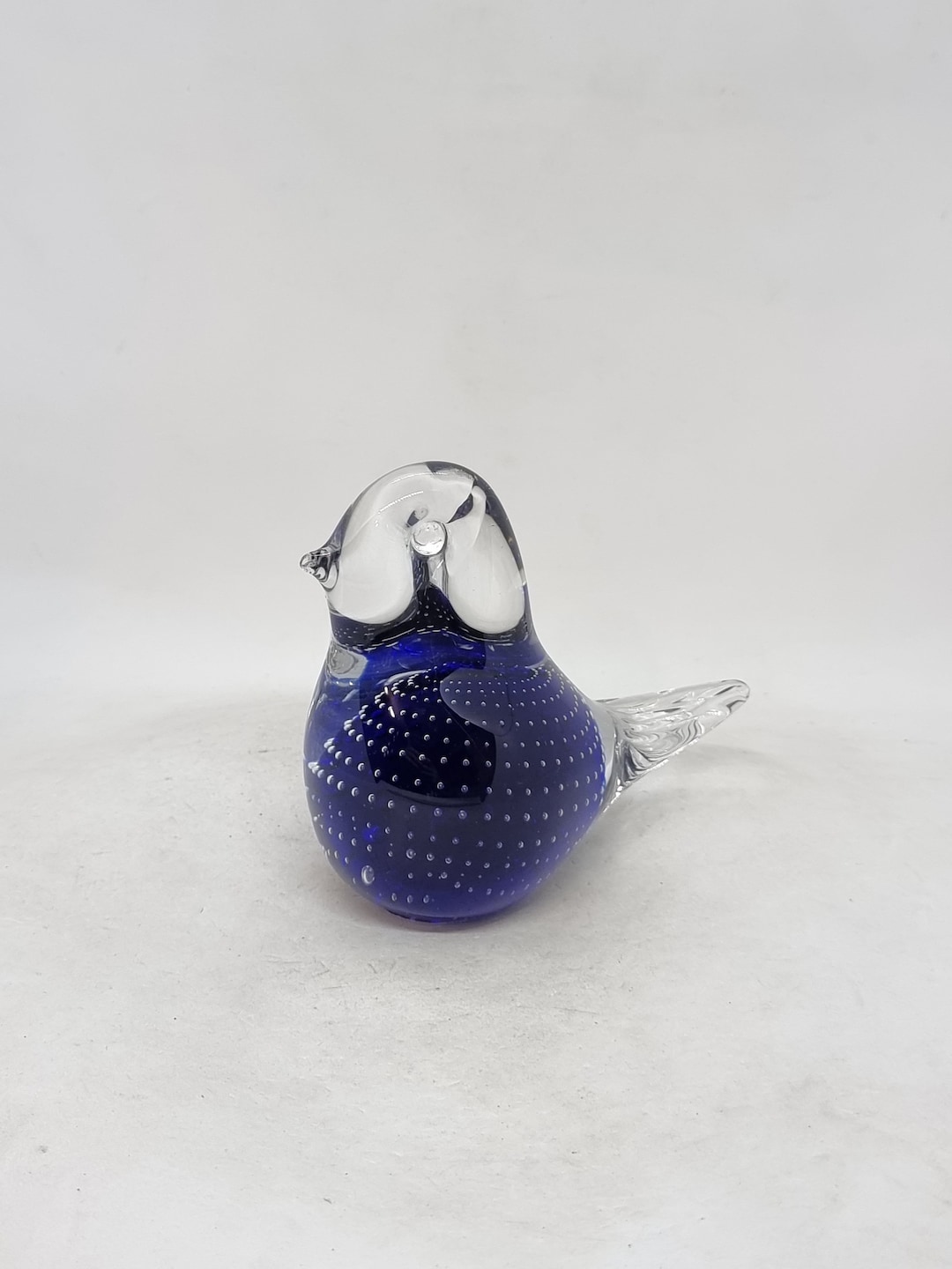 Vintage Blue Glass Bird Sculpture | Made in Sweden | - Etsy