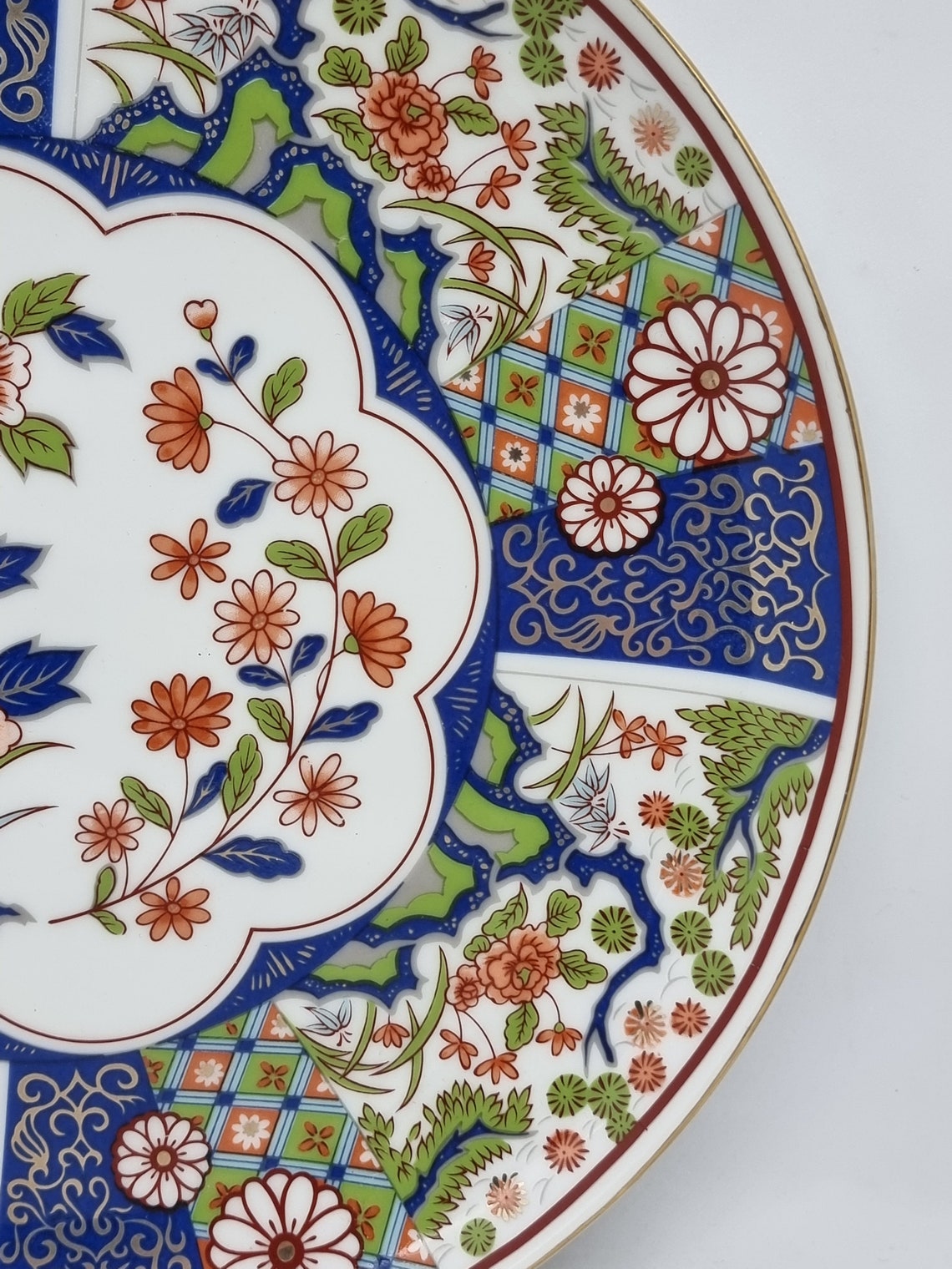 Vintage Imari Porcelain Plate Made in Japan - Etsy
