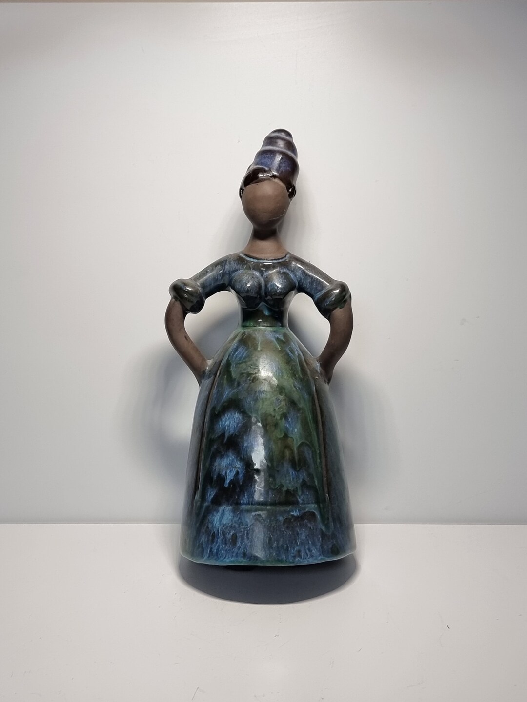 Large Ceramic Lady Figurine by Elsi Bourelius for Jie Gantofta Sweden ...